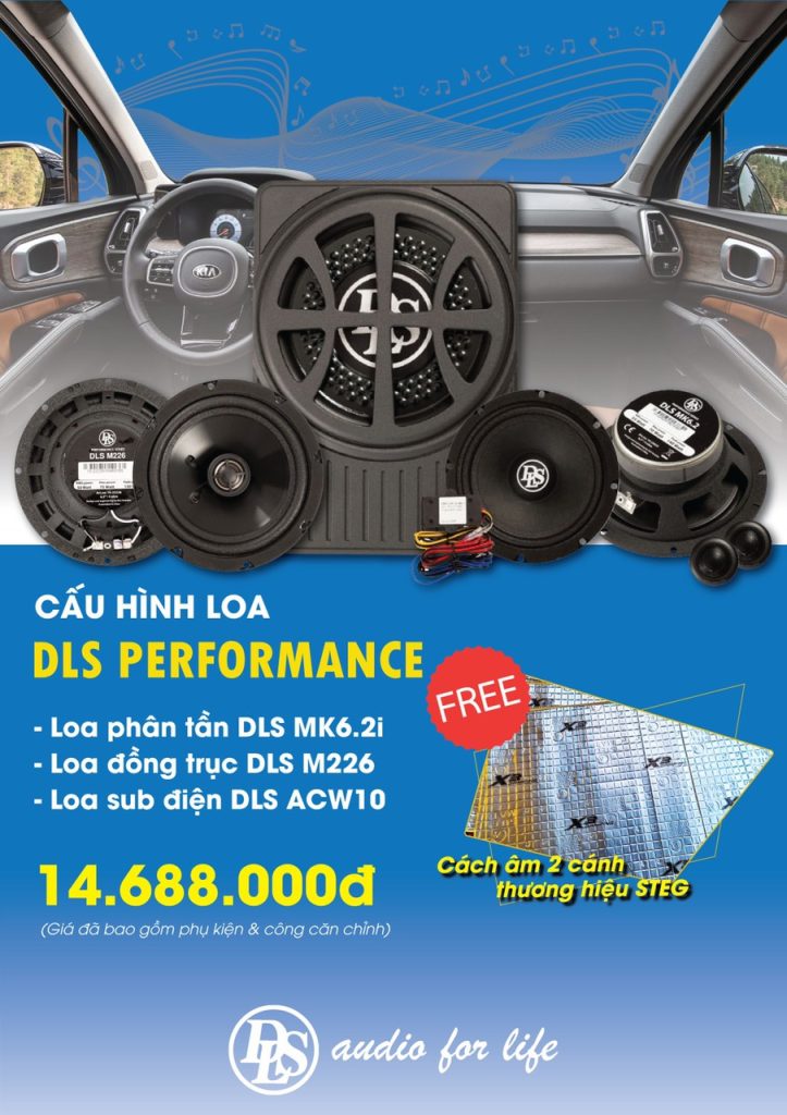 Combo Độ Loa STEG DLS PERFORMANCE(+Sub điện DLS+Loa phân tần +Loa đồng trục) – Scar Workshop