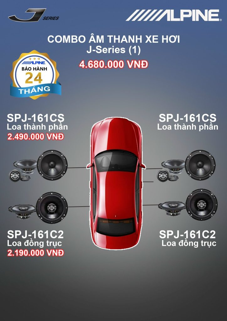 Combo Độ Loa Alpine J-Series – Scar Workshop
